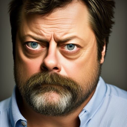 Nick Offerman - AI Generated Artwork - NightCafe Creator
