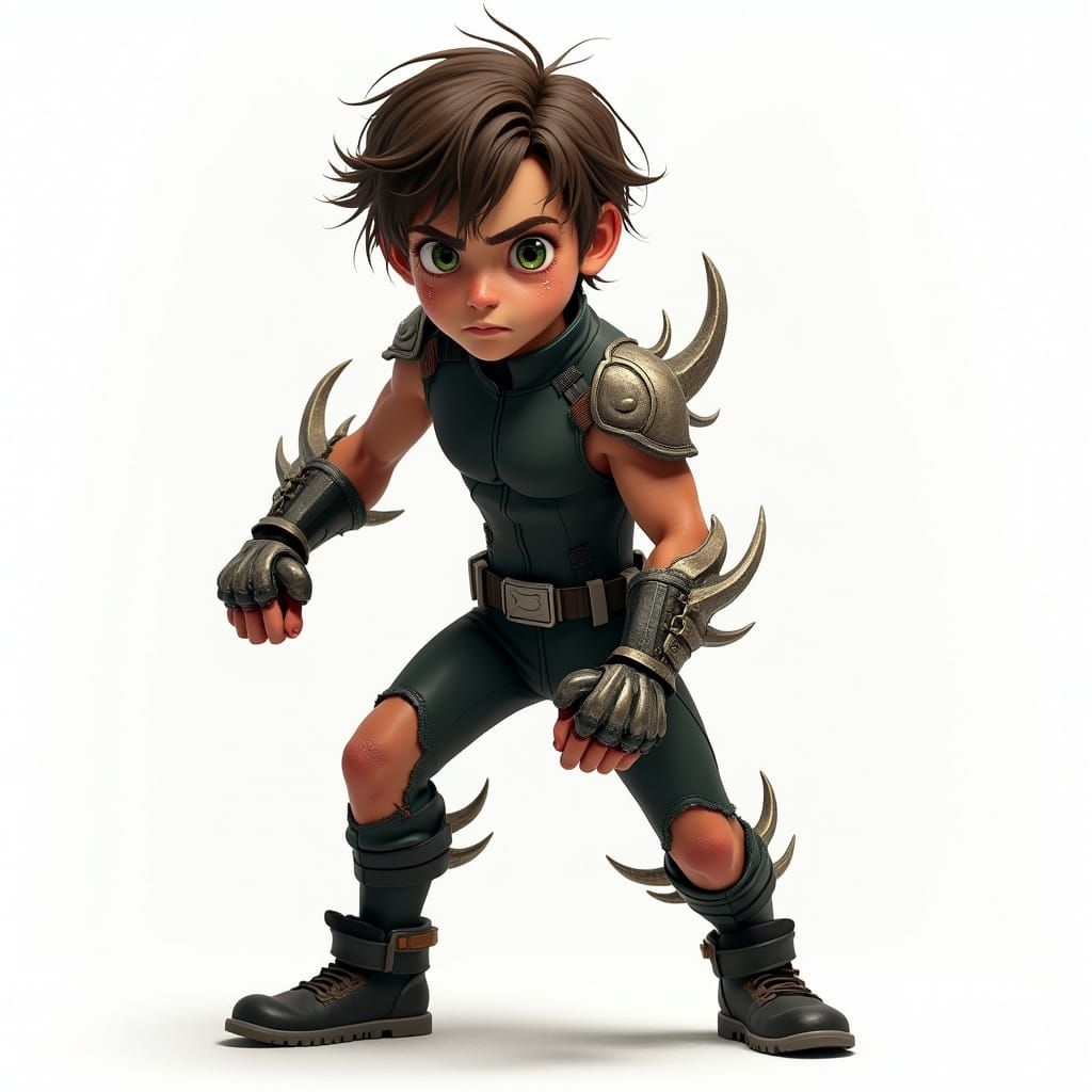 Mutant Superhero Ethan Riley Stands Tall in Battle... - AI Art