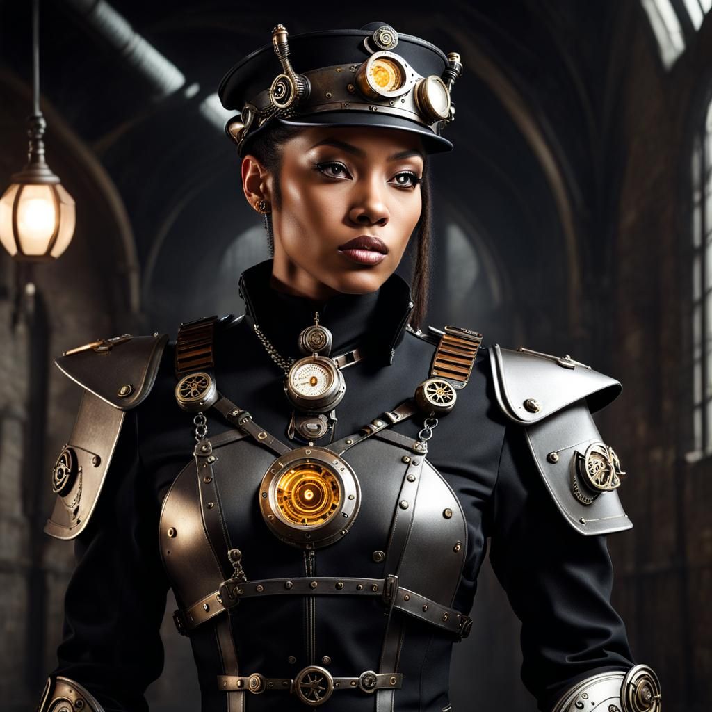 Cyborg Prison Warden - AI Generated Artwork - NightCafe Creator