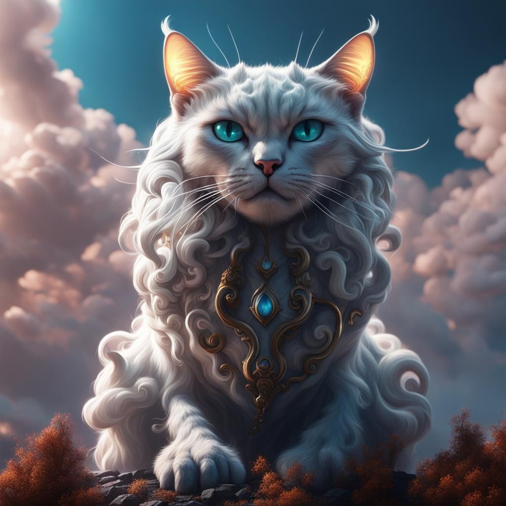 Cloud cat - AI Generated Artwork - NightCafe Creator