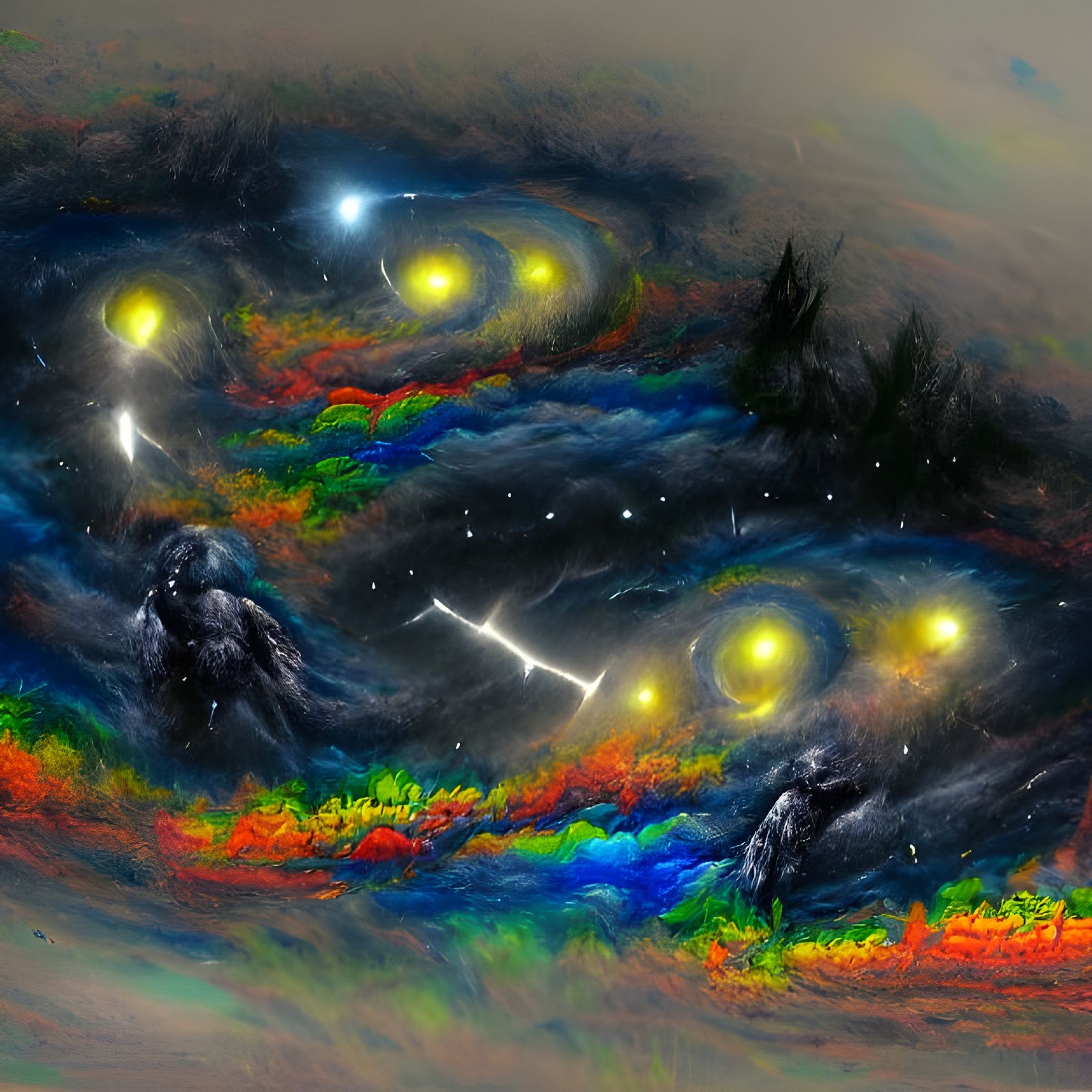 Cosmic Radiance - AI Generated Artwork - NightCafe Creator