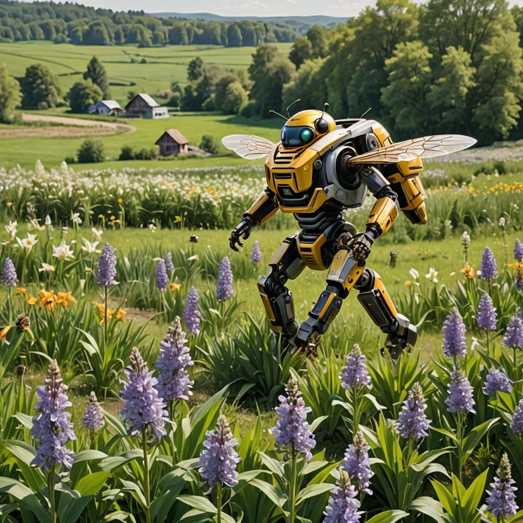 Bumble Bee as an actual Bee - AI Generated Artwork - NightCafe Creator