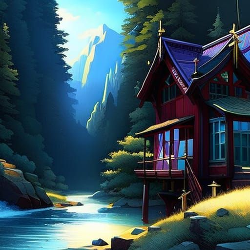 riverside - AI Generated Artwork - NightCafe Creator