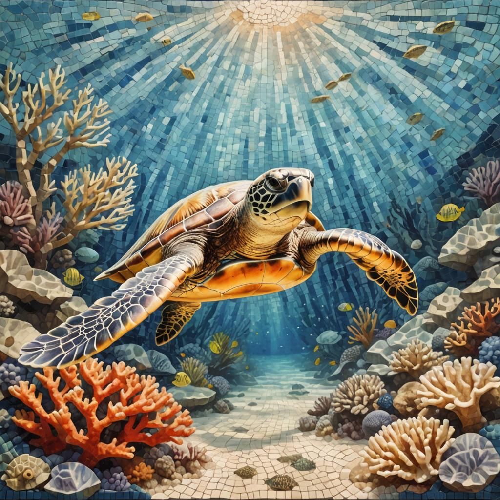 Sea Turtle - AI Generated Artwork - NightCafe Creator