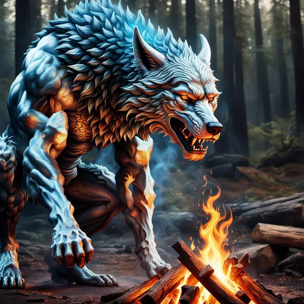 Werewolf - AI Generated Artwork - NightCafe Creator