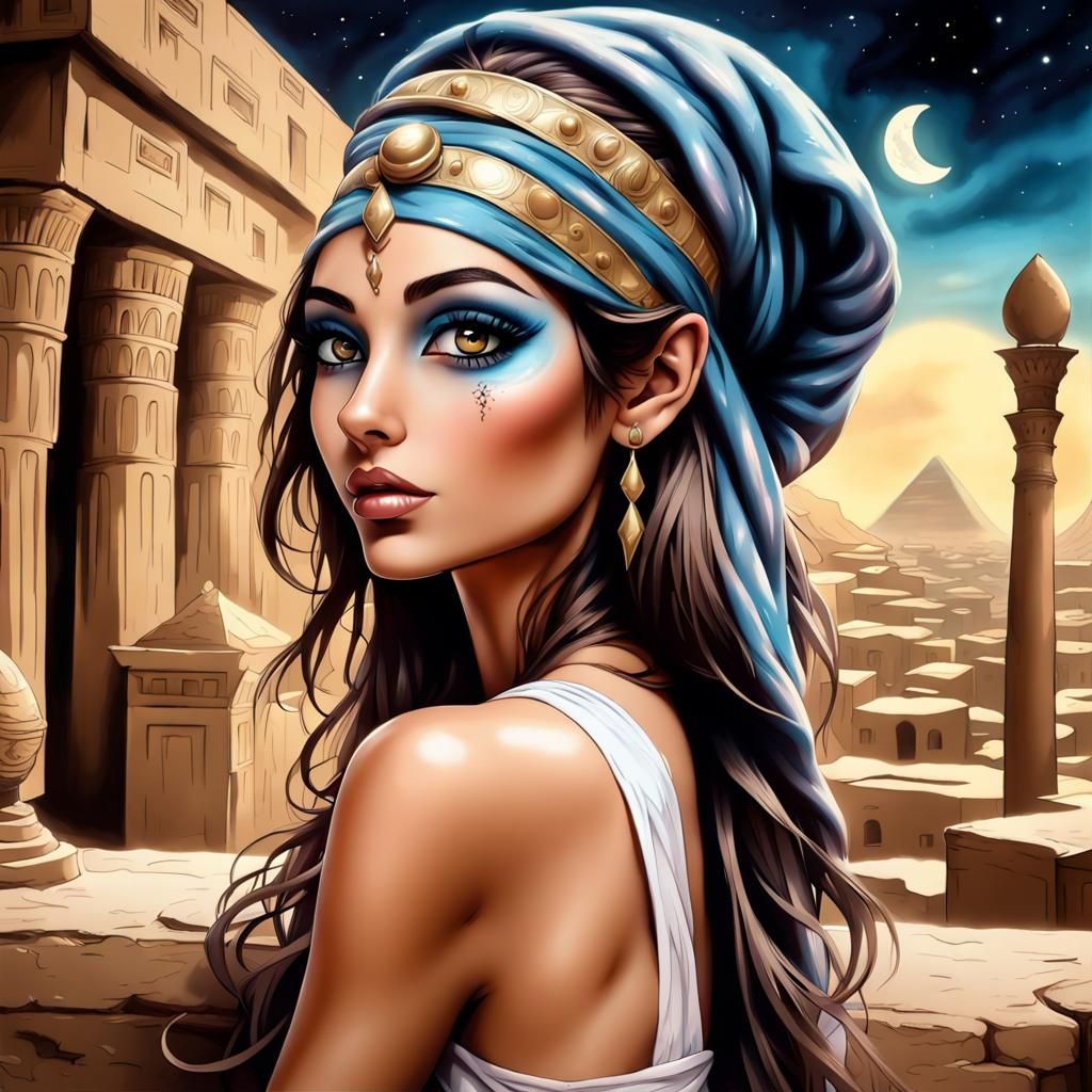 Beautiful Genie In The Lamp - AI Generated Artwork - NightCafe Creator