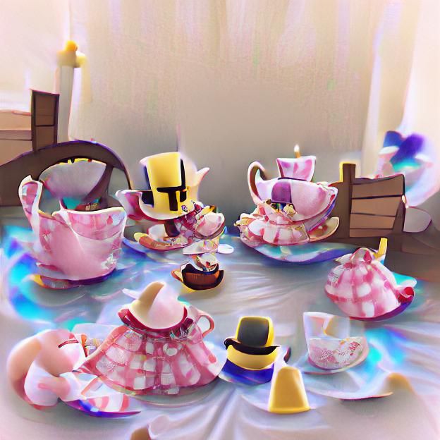 Tea party - AI Generated Artwork - NightCafe Creator