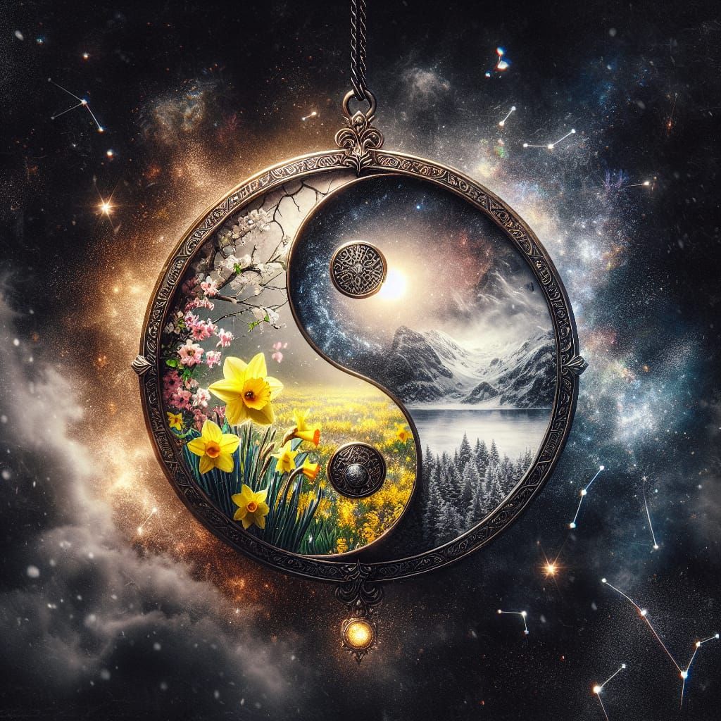 Yin Yang spring - AI Generated Artwork - NightCafe Creator