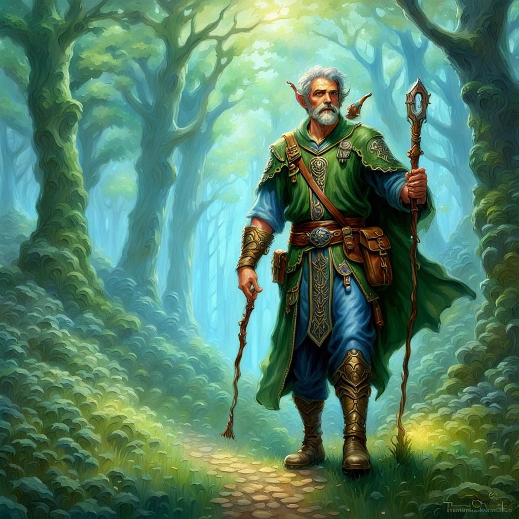 Elder Elven Druid - AI Generated Artwork - NightCafe Creator