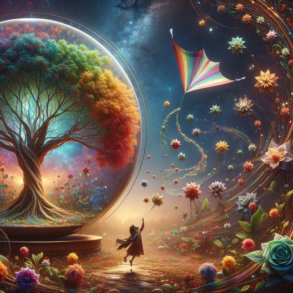 Kite Dreams 🪁 - AI Generated Artwork - NightCafe Creator