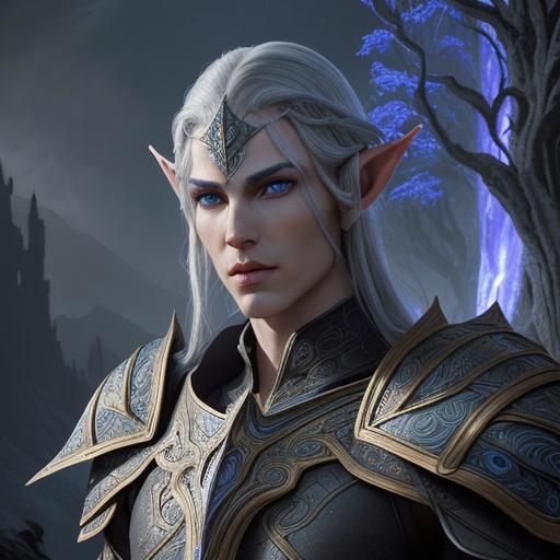 Altmer male, elder scrolls high elf - AI Generated Artwork - NightCafe ...