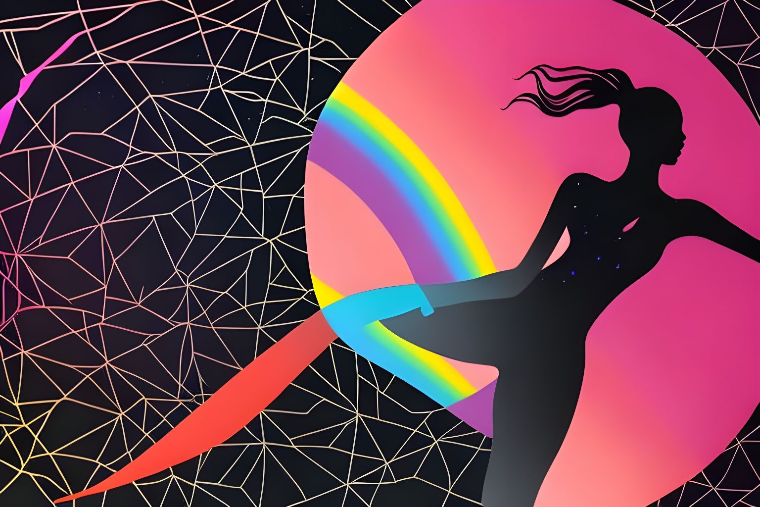 Rainbows in the Matrix - AI Generated Artwork - NightCafe Creator