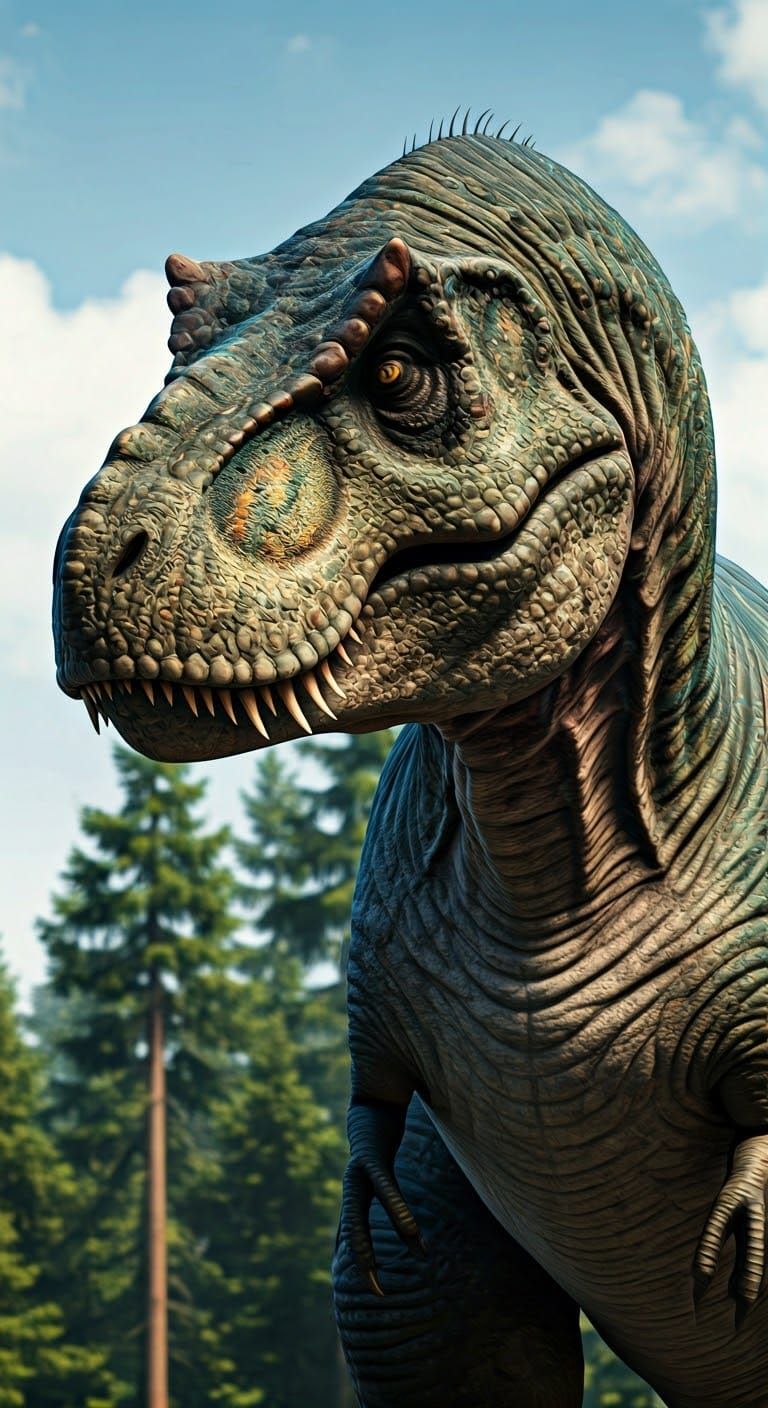 Thirsty Dehydrated Tyrannosaurus - Battle-Scarred, Thirsty T...