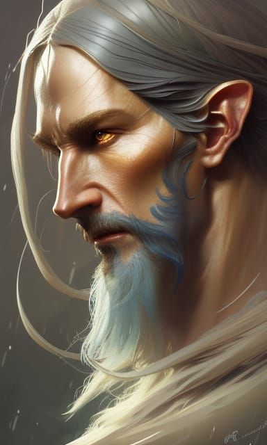 Elven King, Male, head and shoulders portrait, 8k resolution concept ...