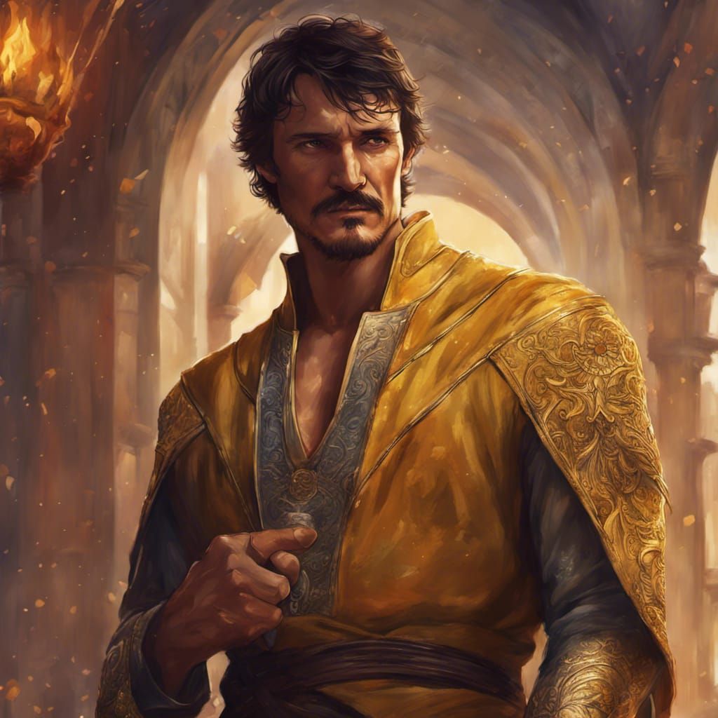 Pedro Pascal as Oberyn Martell, fantasy, 8k, highly detailed, highly ...