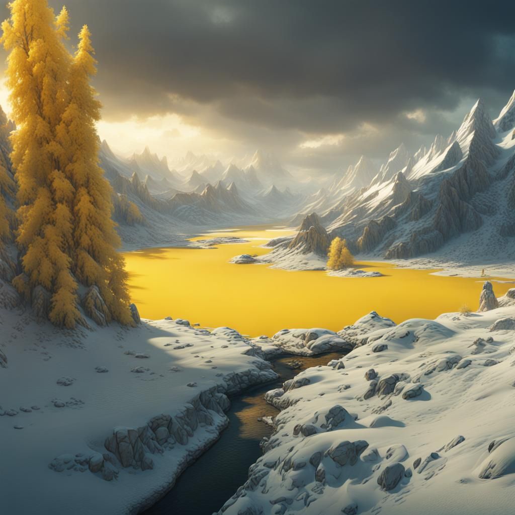 Piss Lake - AI Generated Artwork - NightCafe Creator