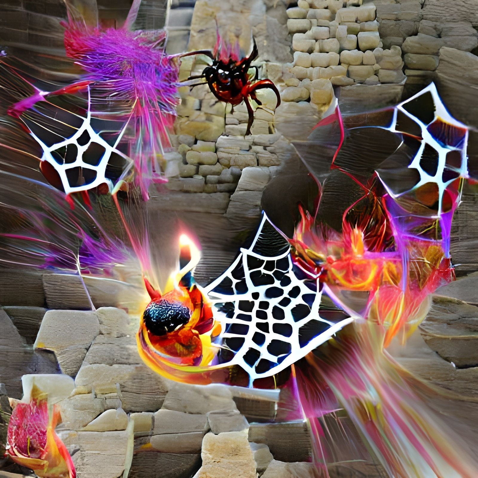 spider inferno magic - AI Generated Artwork - NightCafe Creator