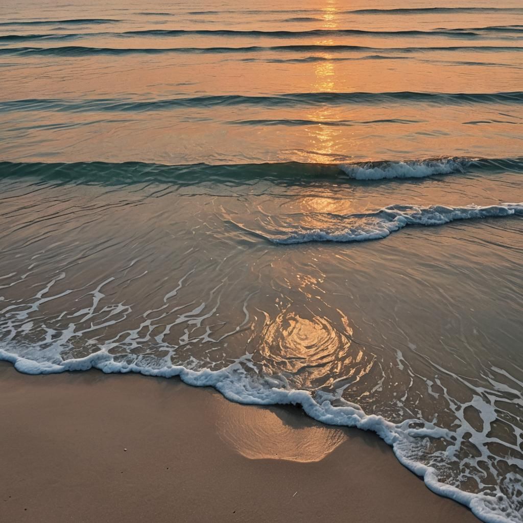 gorgeous tropical sunset at the beach - AI Generated Artwork - NightCafe Creator