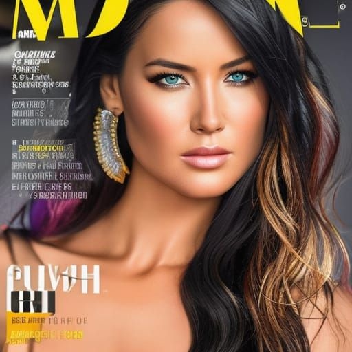 "Olivia Munn" maxim magazine cover photo intricate details, HDR ...