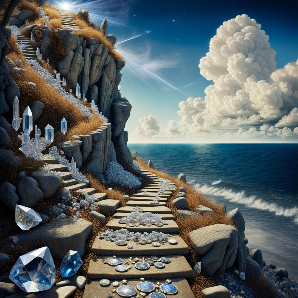 magic stairs - AI Generated Artwork - NightCafe Creator