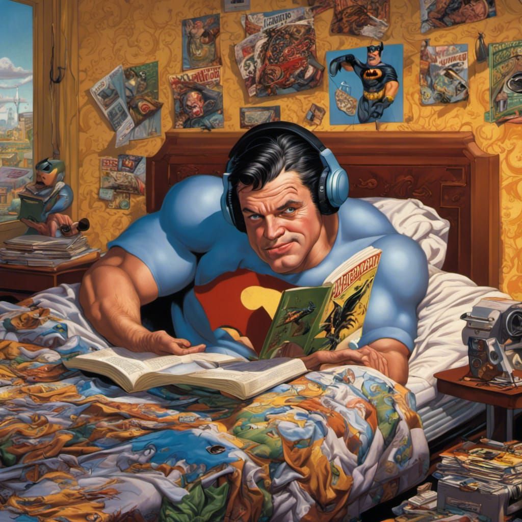 Superman Chilling - AI Generated Artwork - NightCafe Creator