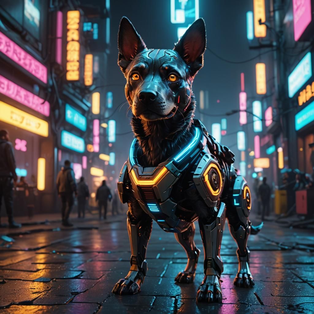 My lovely cyber-pet - AI Generated Artwork - NightCafe Creator