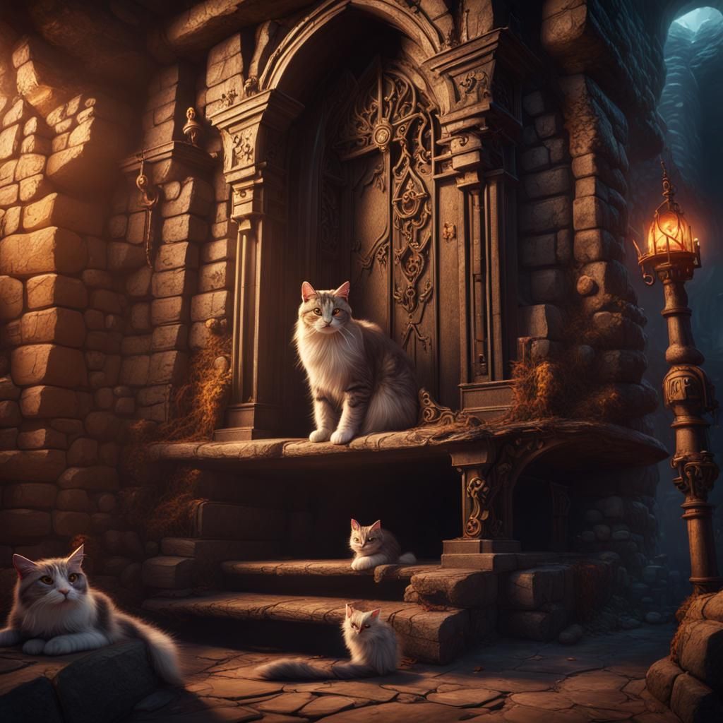 Dungeons & Cats - AI Generated Artwork - NightCafe Creator