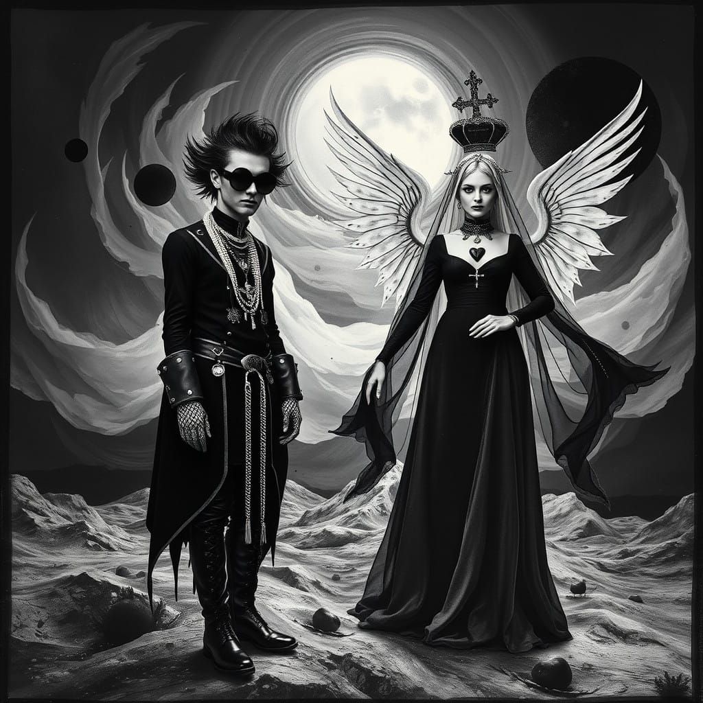 Punk Faith, Our Lord Goth Jesus , Our Lady Of Social Awareness wearing ...