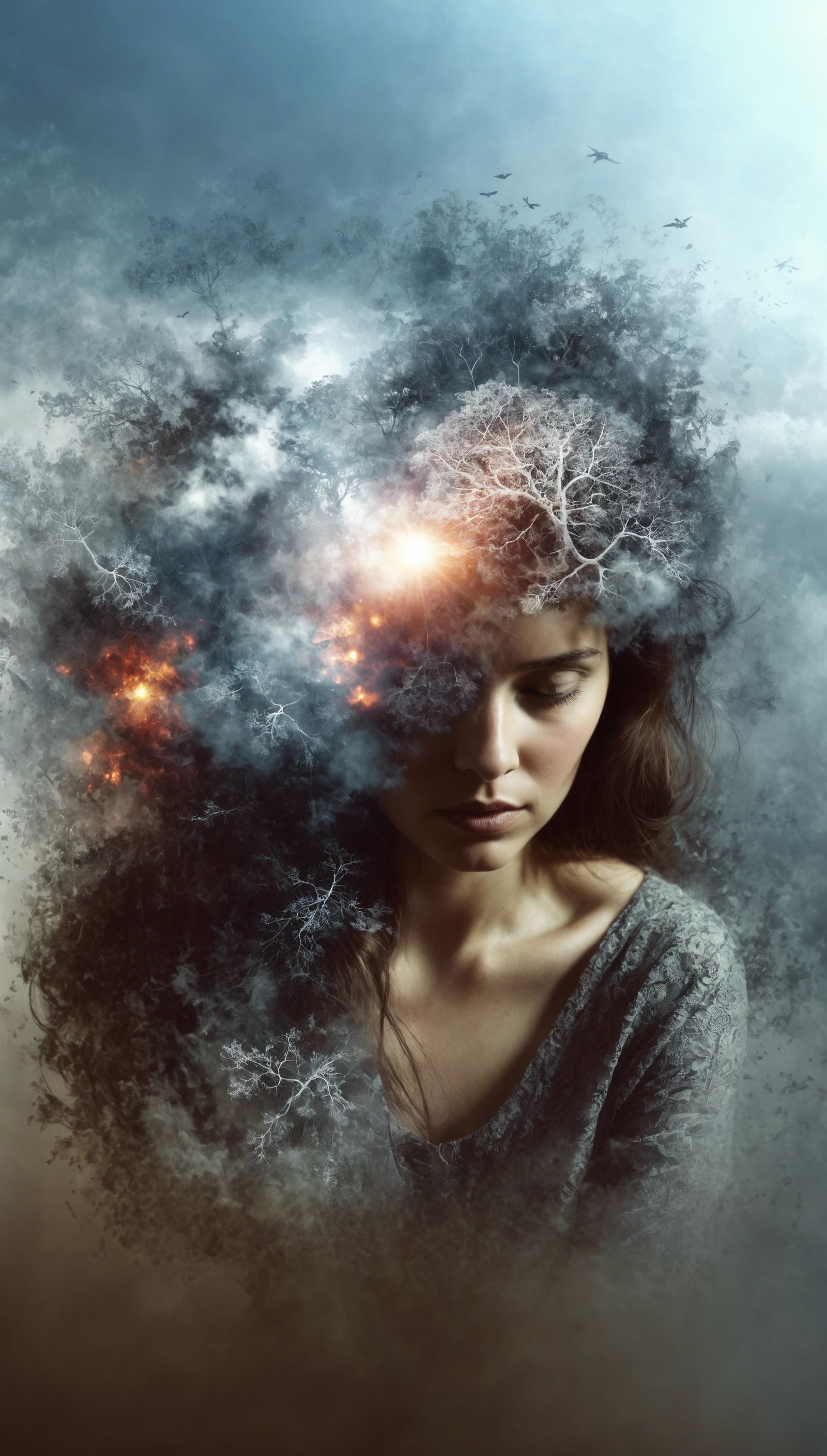 Consumed By Thought - AI Generated Artwork - NightCafe Creator