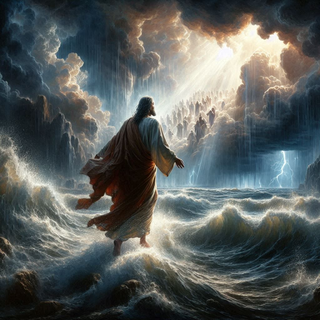 Faith Through The Storm - AI Generated Artwork - NightCafe Creator