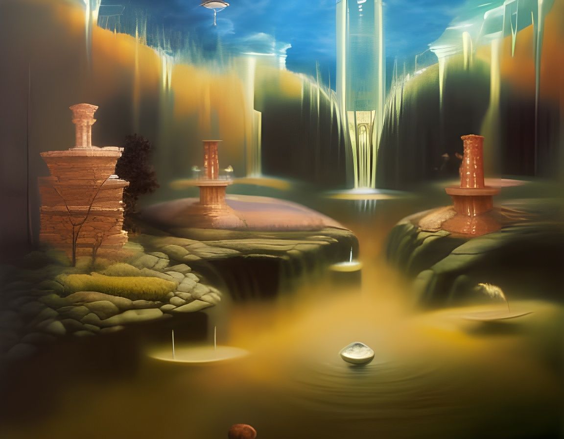 Sky Pools - AI Generated Artwork - NightCafe Creator