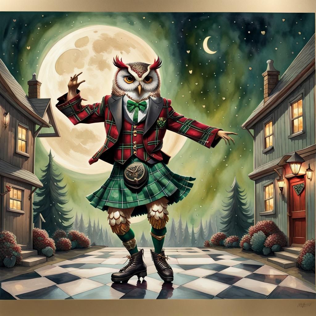 Hoot At Night - AI Generated Artwork - NightCafe Creator