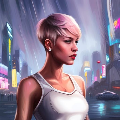 Girl Walking In NYC - AI Generated Artwork - NightCafe Creator