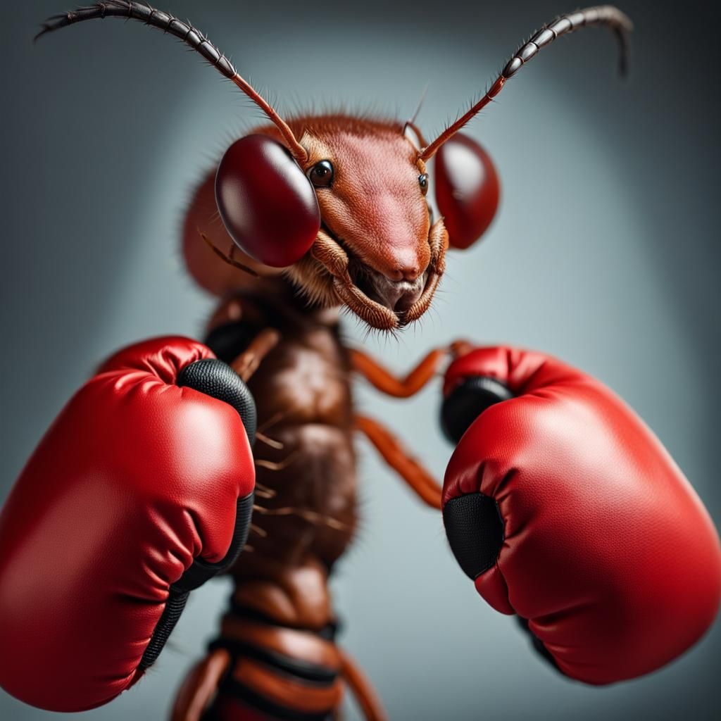 Boxing Ant - AI Generated Artwork - NightCafe Creator