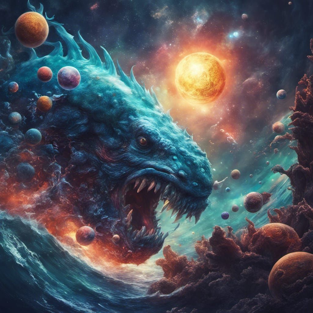 Sea monster - AI Generated Artwork - NightCafe Creator