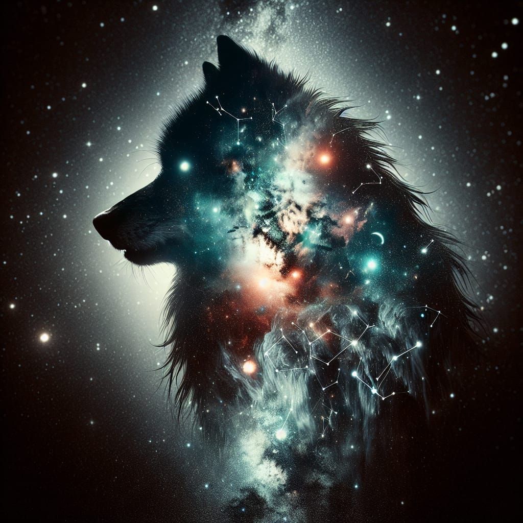 Astral Wolf - AI Generated Artwork - NightCafe Creator