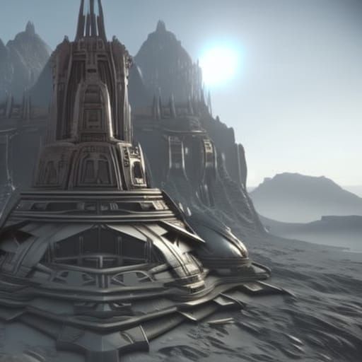 ancient temple on alien planet - AI Generated Artwork - NightCafe Creator