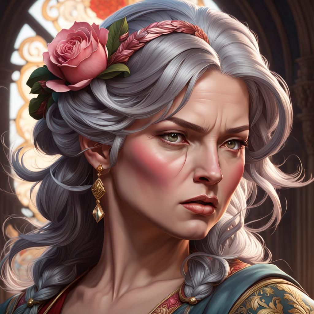 Angry Rose - AI Generated Artwork - NightCafe Creator