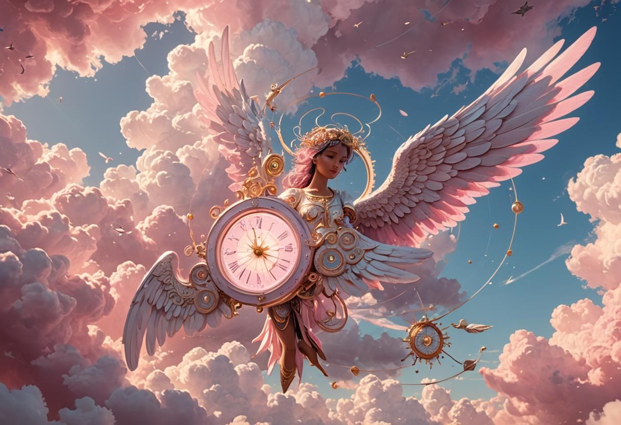 Time angel - AI Generated Artwork - NightCafe Creator