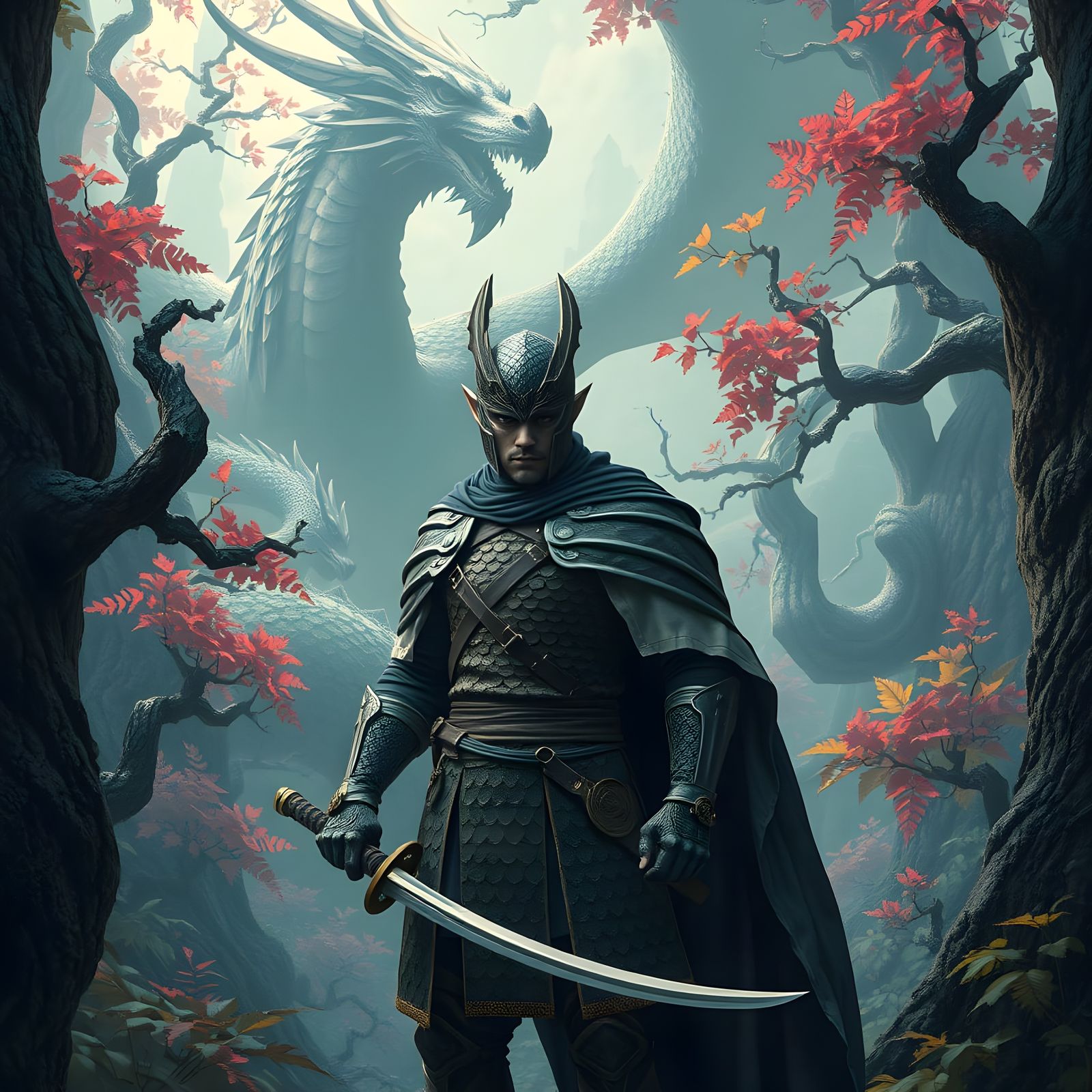 monster hunter - Heroic Hunter Wields Dragon-Skin Armor in t...