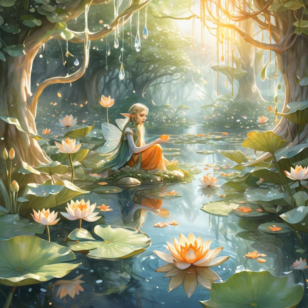 Elfen Spring Auphorie 🪷 Once upon a time, hidden deep inside a fairy ...