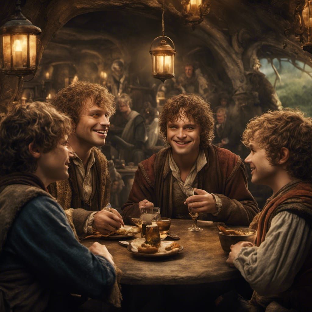 Best of Friends - Frodo Baggins, Samwise Gamgee, Merry Brandybuck ...