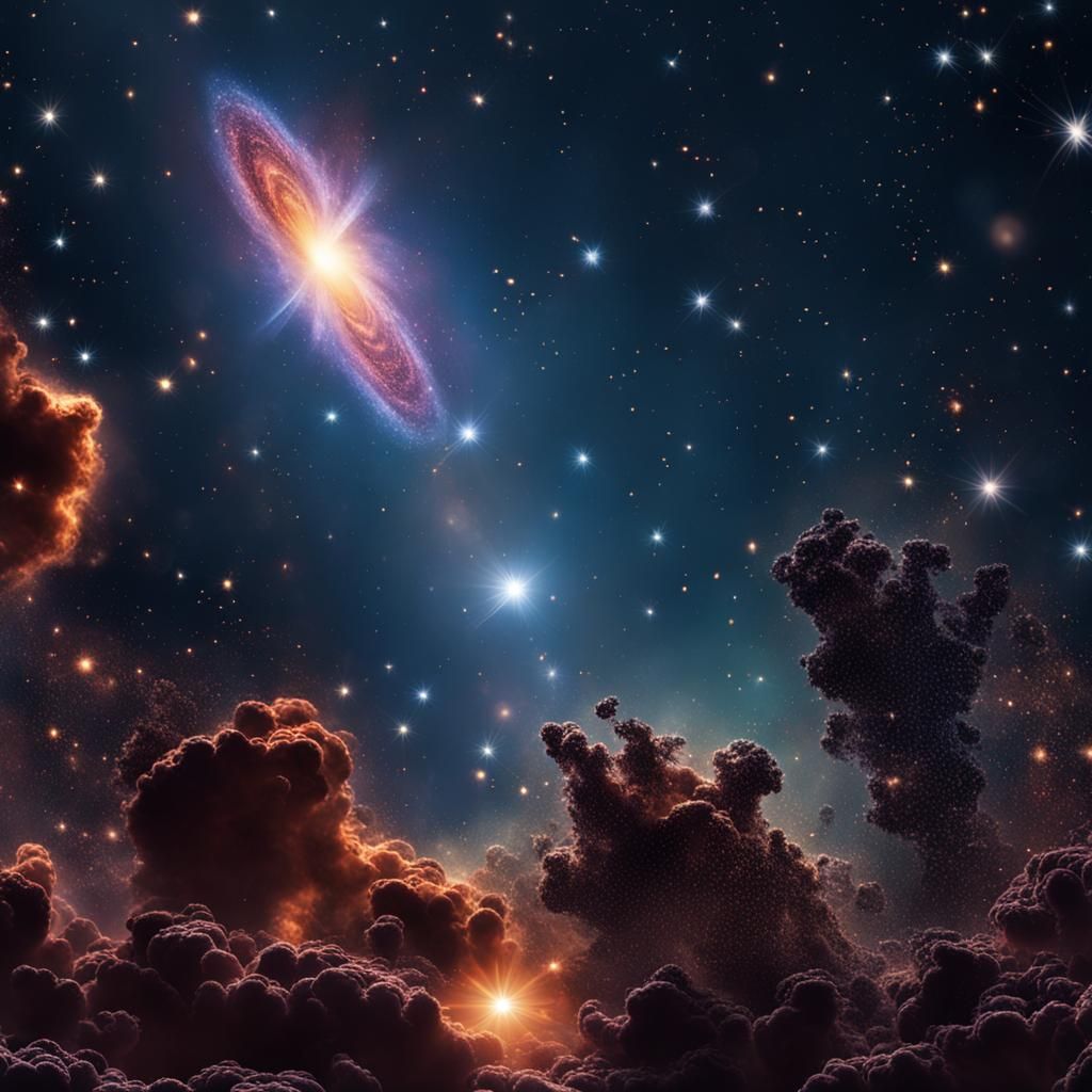 Exploding Galaxies - AI Generated Artwork - NightCafe Creator