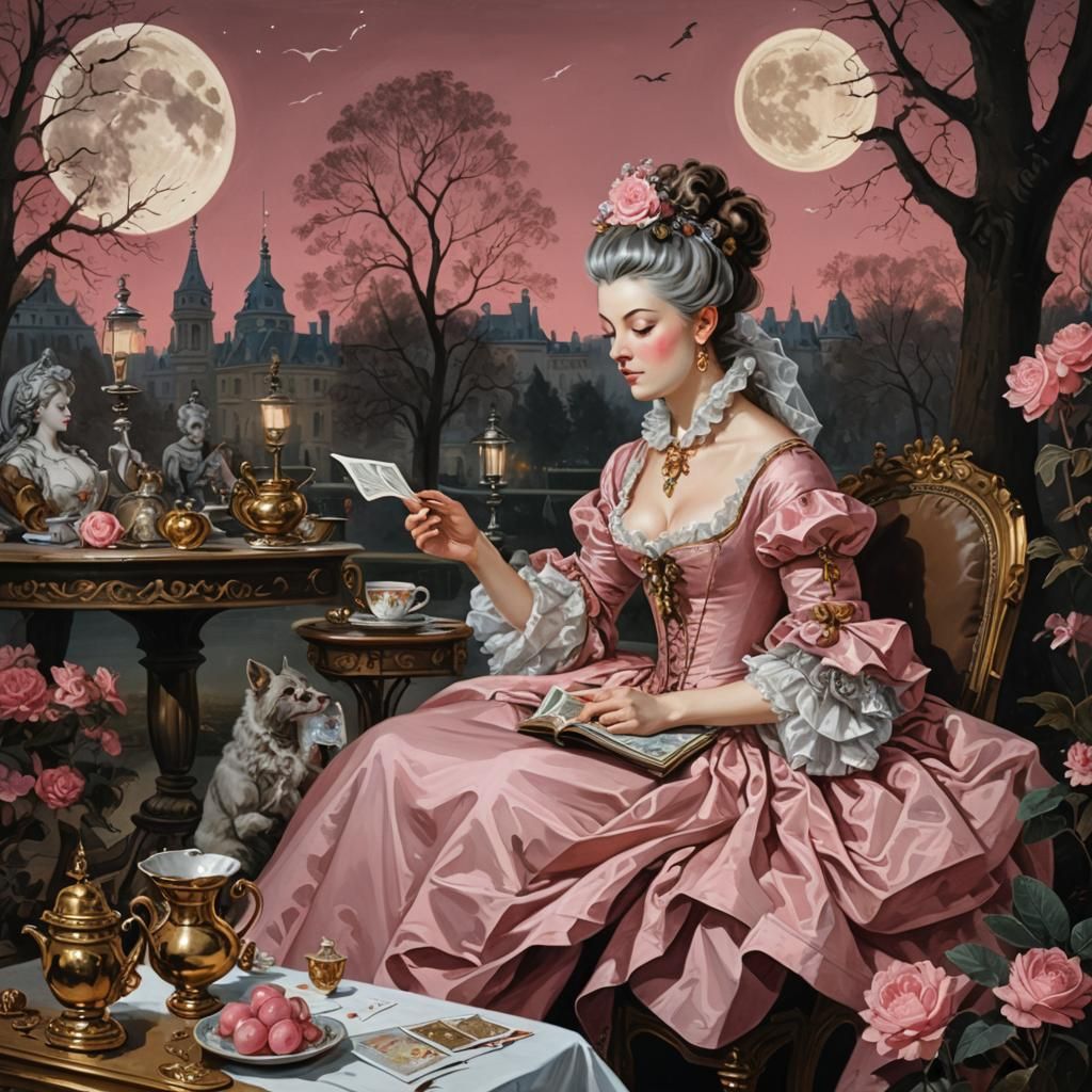 Letters by moonlight - AI Generated Artwork - NightCafe Creator