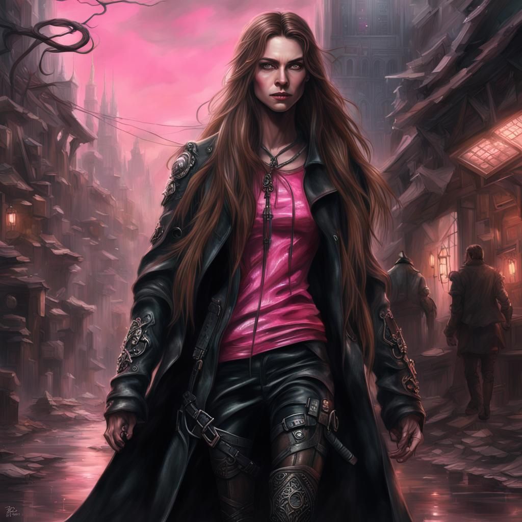 Cyberpunk elvish female wizzard - AI Generated Artwork - NightCafe Creator