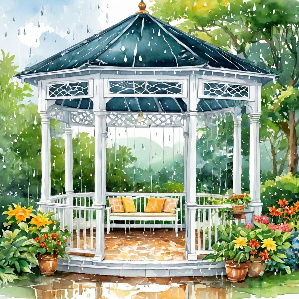 The Gazebo No.1 - AI Generated Artwork - NightCafe Creator