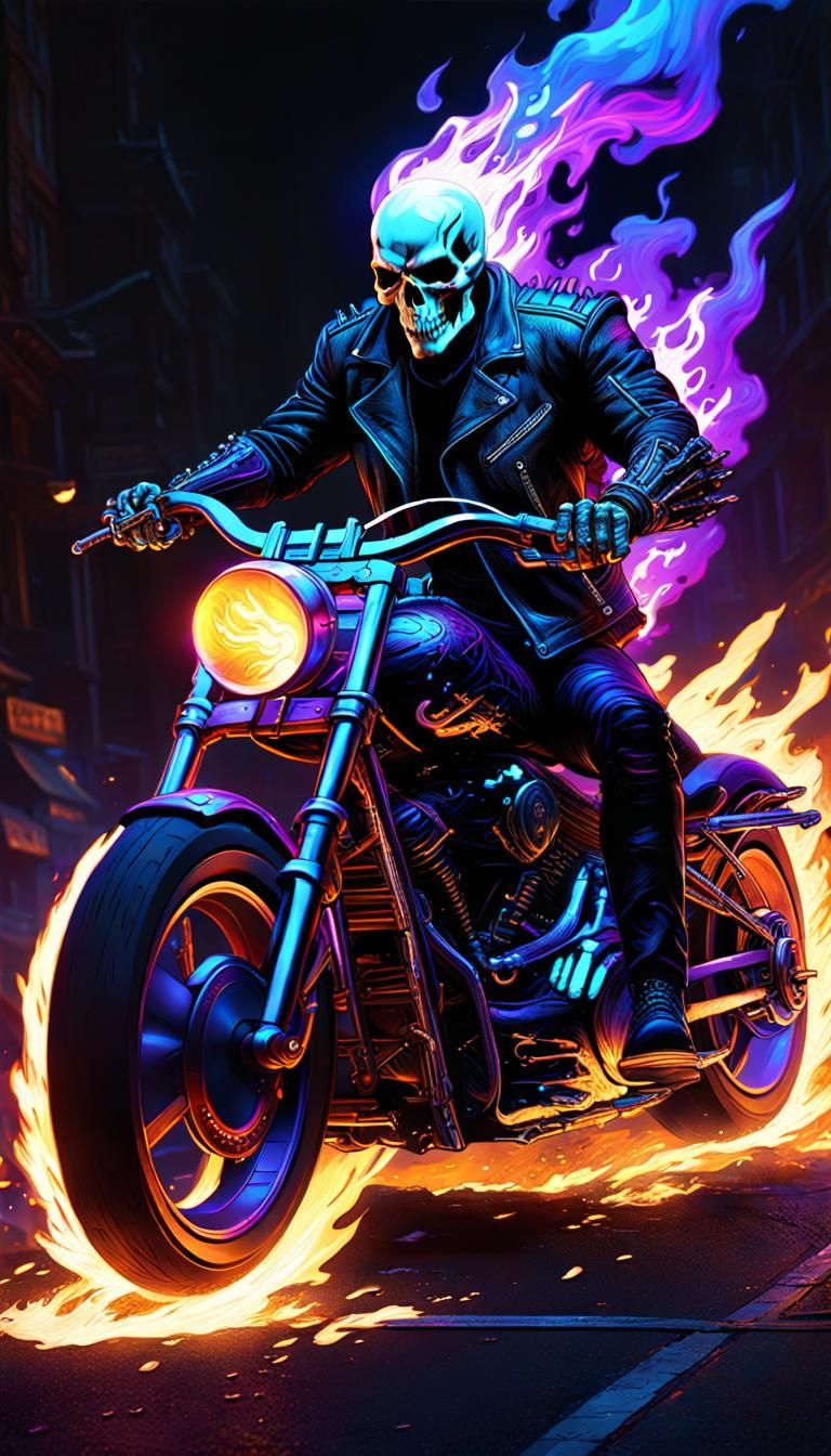 Ghost Rider 2 - AI Generated Artwork - NightCafe Creator