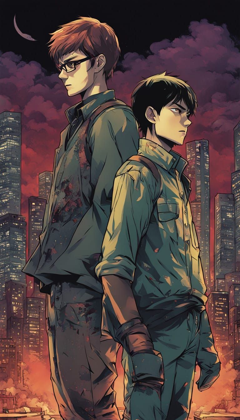 Dexter and Brian Moser - Dark Anime-Inspired Duo Under Blood...