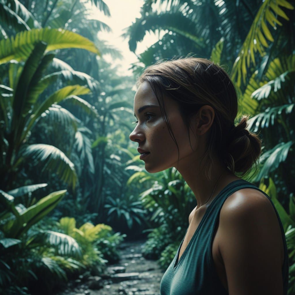 Breathtaking Tropical Utopia in Cinematic Glory - AI Art