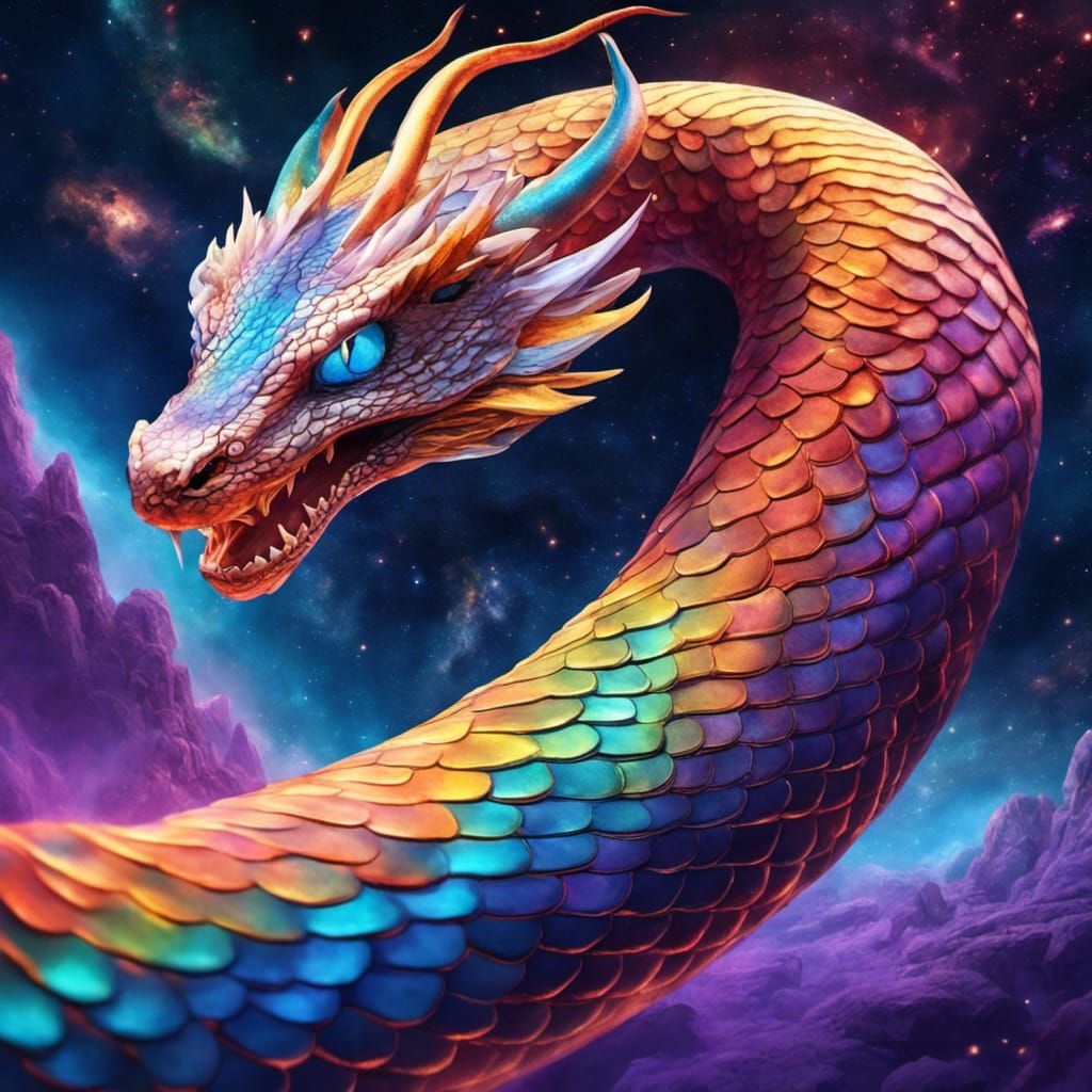 A breathtaking majestic Cosmic Snake - AI Generated Artwork - NightCafe ...